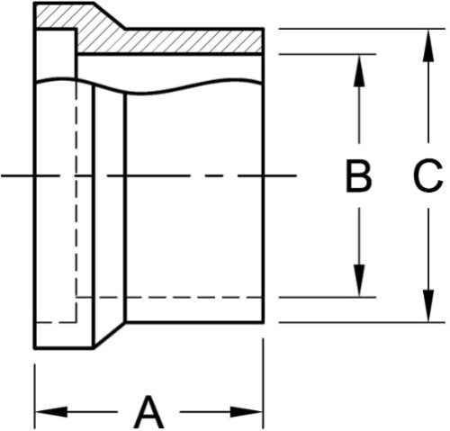 Female Tank Weld I-Line Ferrule (15WHI) | I-Line Ferrules | Sanitary ...